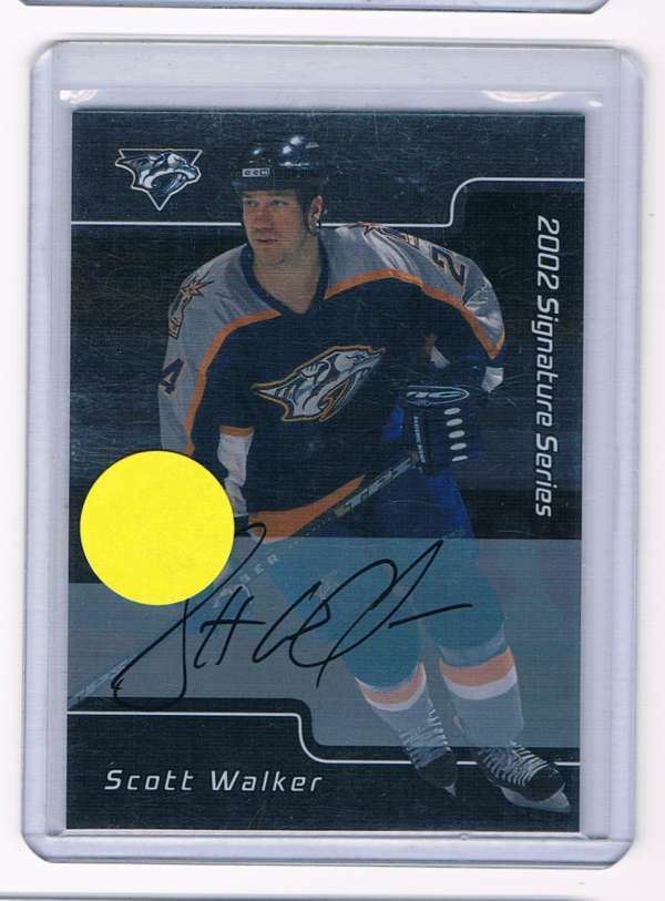 2001-02 Signature Series Autographs #64 Scott Walker NM-MT NM-MT Auto ...