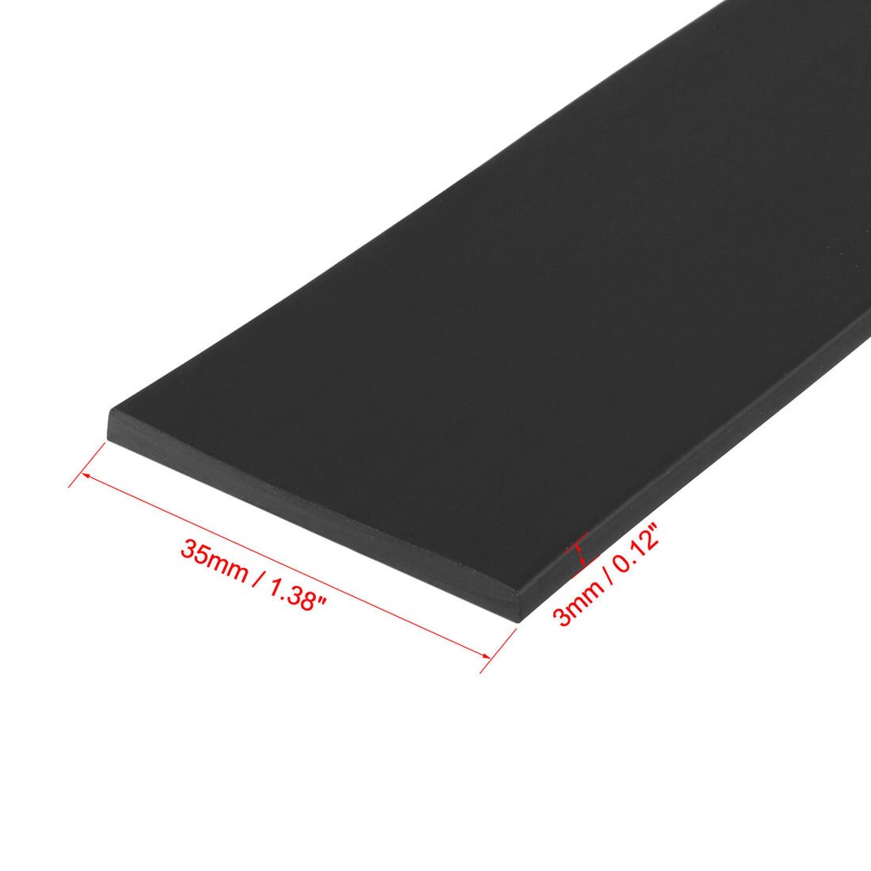 Solid Rectangle Rubber Seal Strip 35mm Wide 3mm Thick 1 Meter Long ...