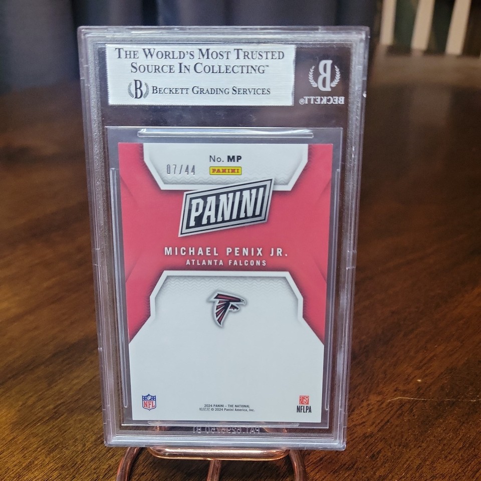 Michael Penix Jr Rookie Panini NSCC Silver National Insert SSP/44 BGS 9 ...