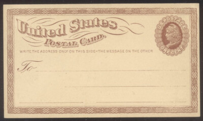 U.S. #UX1 SCARCE Mint - 1873 1c Liberty, Postal Card | eBay