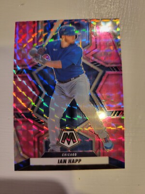 2022 Panini Mosaic Pink Camo Mosaic Ian Happ #141 Chicago Cubs | eBay