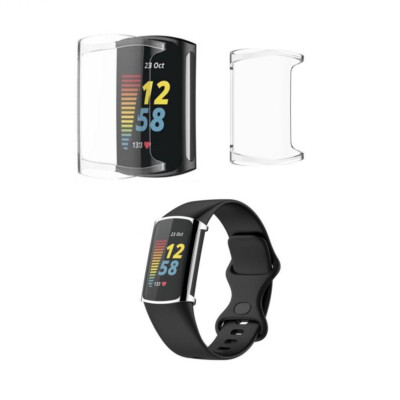 For Fitbit Charge 5 Cover Anti-Scratch Shock Watch Glare Screen ...