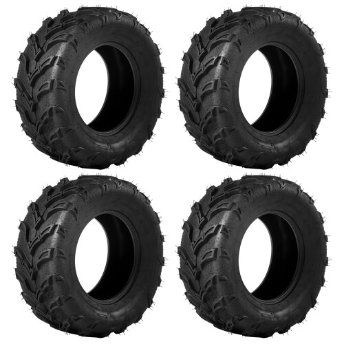 Full Set ATV Tires 25x8-12 25x8x12 Front & 25x10-12 25x10x12 Rear 6PR ...