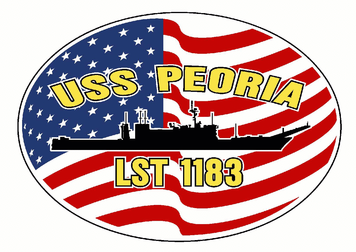 USS PEORIA LST 1183 Oval Decal / Sticker Military USN U S Navy S07 | eBay