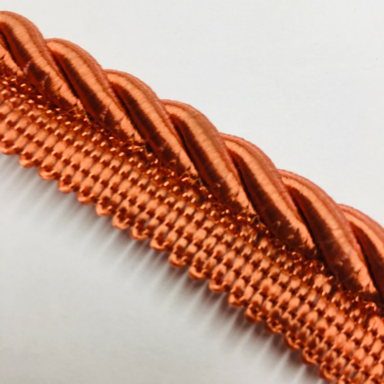 10mm Flanged Classic Cord Barley Twist Rope Piping Braid Trim Per Metre ...