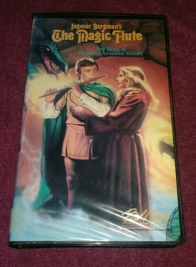 Ingmar Bergman's The Magic Flute VHS Clam Shell Mozart Opera Play ...