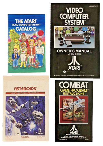 ATARI 2600 Owner's Manual, Catalog, Game Instructions_Lot of 4 | eBay