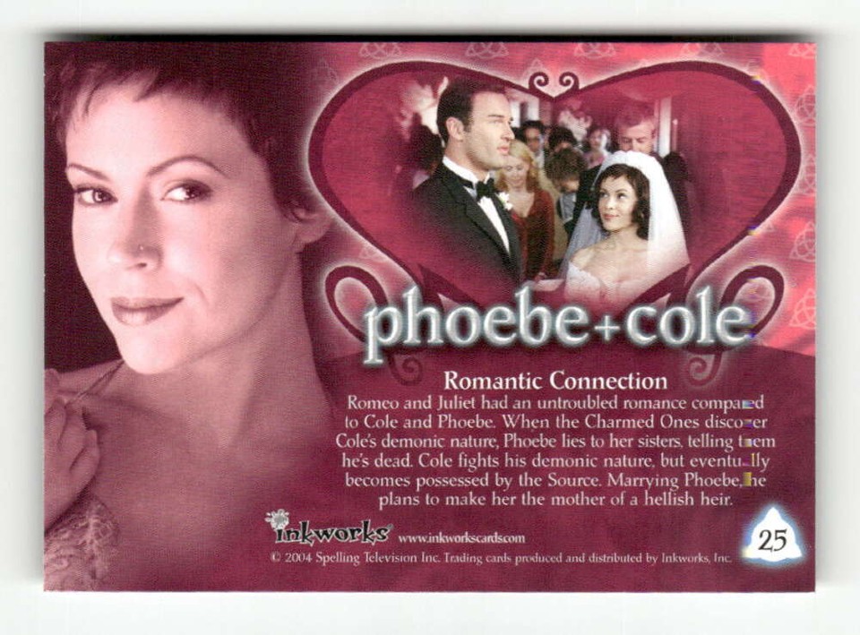 2004 Inkworks Charmed Connections 25 Phoebe + Cole: Julian McMahon BXCP28 | eBay