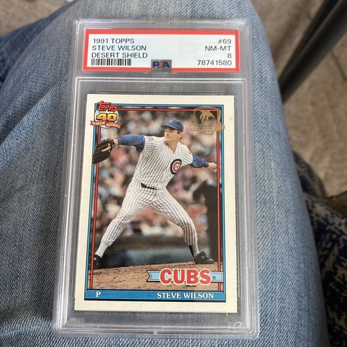 1991 Topps Desert Shield #69 Steve Wilson PSA 8 CUBS | eBay