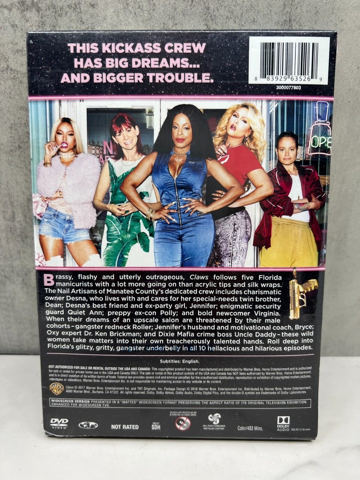 Claws The Complete First Season (DVD,2017) FACTORY SEALED 883929635269 ...