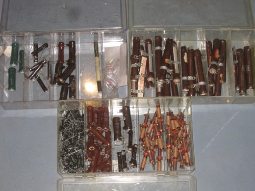HUGE LOT OF OHMITE TUBULAR RESISTORS HAM RADIO | eBay