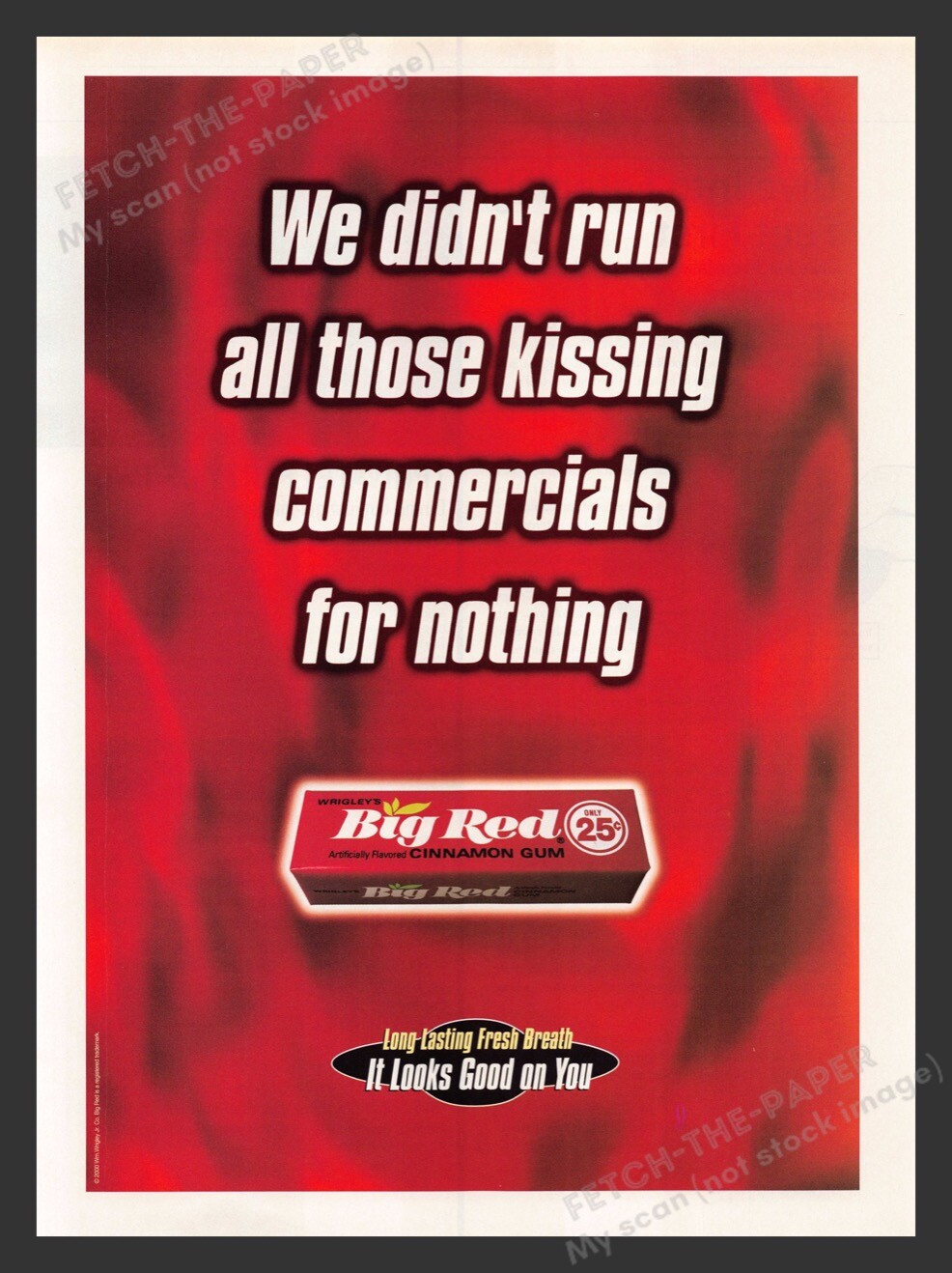 Big Red Gum Kissing Commercials 2000s Print Advertisement Ad 2000 | eBay