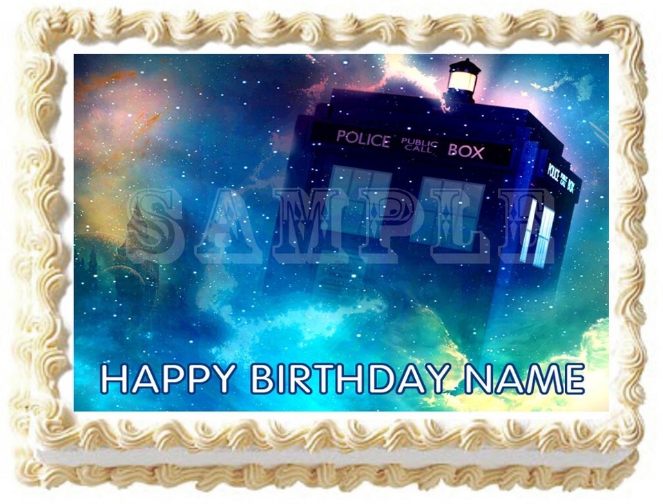 DOCTOR WHO Party Edible Cake topper image | eBay