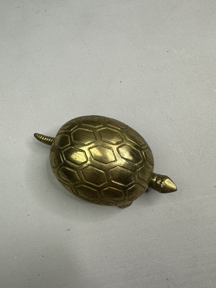 VINTAGE TURTLE BELL BRASS HOTEL BELL WIND UP | eBay