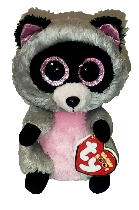 CT* Ty Beanie Boos - ROCCO the Raccoon (6 Inch) MWCT Plush Stuffed ...