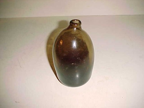 AMBER Antique BOTTLE - 6" - OPEN PONTIL - NECK ASKEW - NICE | eBay