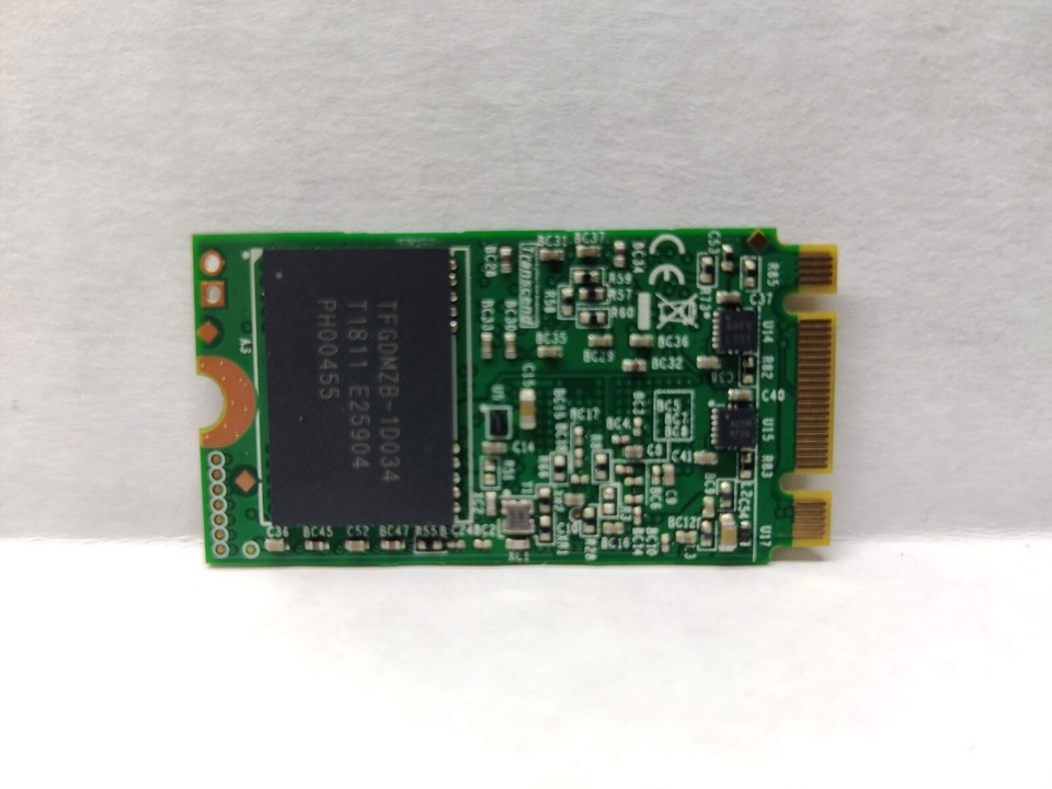 64GB Transcend M.2 NGFF 2242 42mm SATA III 6Gbps SSD MTS400 MLC Flash ...