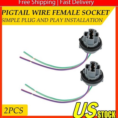 Pigtail Female Wire T20 Socket 7440 Two Harness Front Turn Signal ...