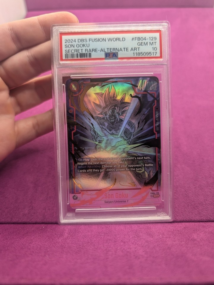 2024 DBS Fusion World FB04-129 Son Goku Secret Rare Super Alt Art SCR ...