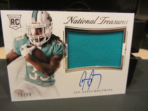 National Treasures Rookie Autograph Jersey Dolphins Jay Ajayi 76/99 ...