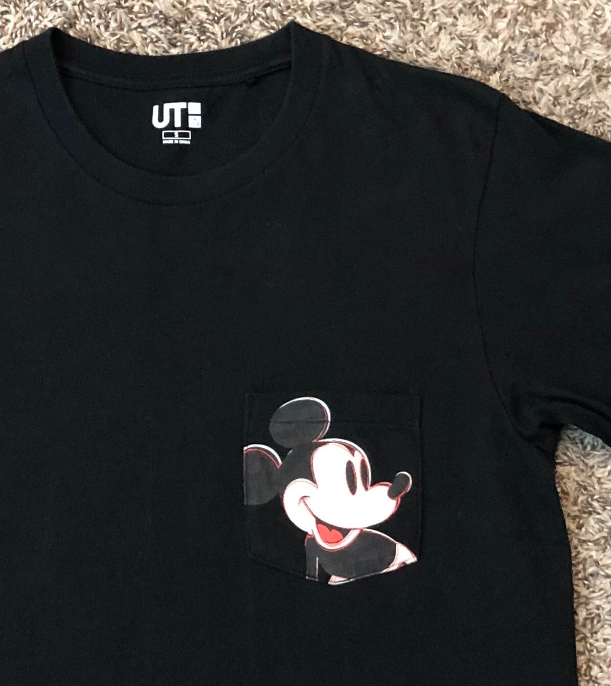 Uni Qlo x Disney Mickey Mouse Pocket Andy Warhol Men'… - Gem