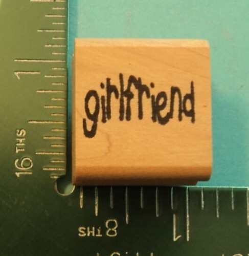 GIRLFRIEND Saying / Word Rubber Stamp | eBay