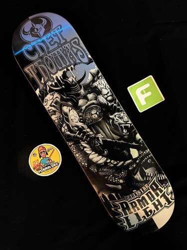 RARE Chet Thomas Armor Light Metallic Darkstar Warrior Skateboard Deck ...