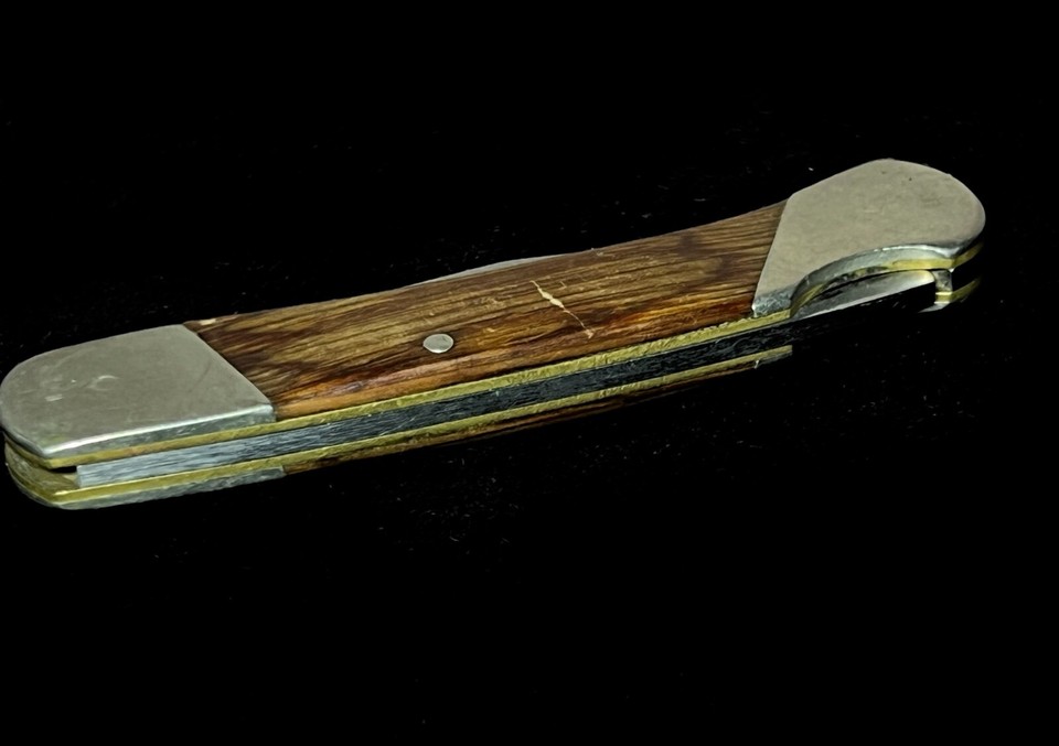 Bear MGC USA Lockback Wood Handle Pocket Knife | eBay