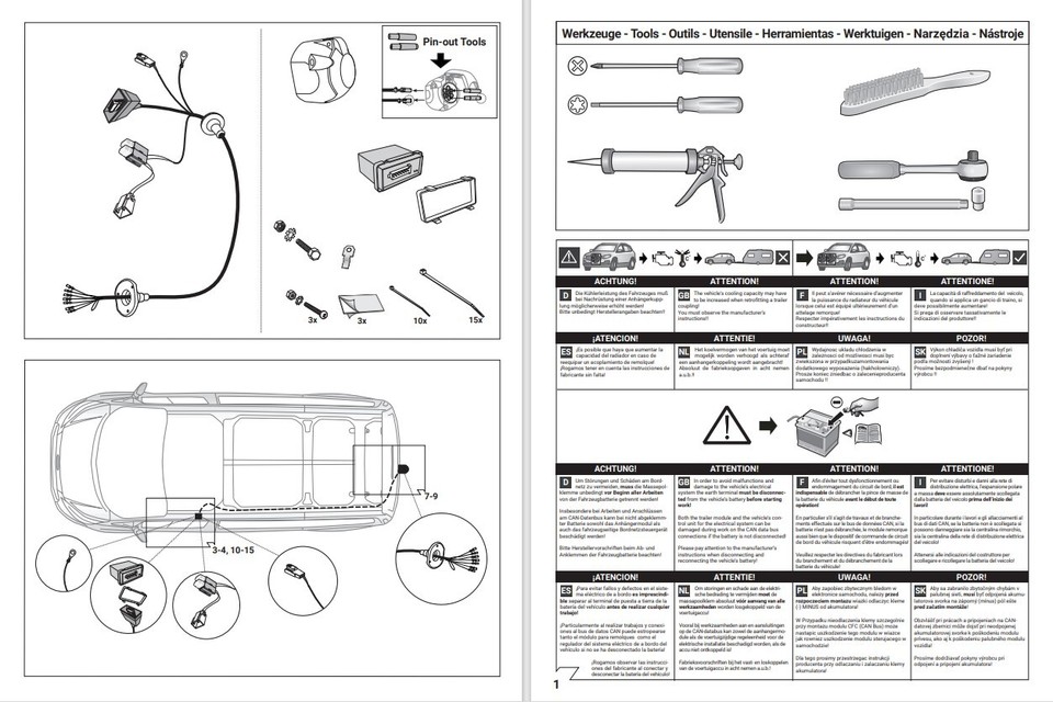 Towbar Ford Transit Mark 8 Van 2014-May2024 Tow Bar Kit Electrics ...