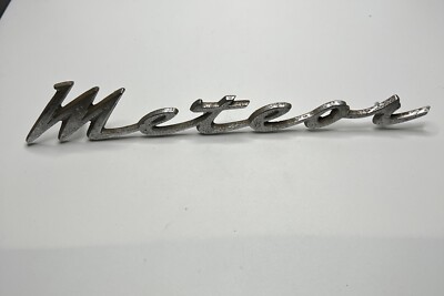 Vintage Mercury Meteor Sedan OEM Front Fender Meteor Script Emblem C3YB ...