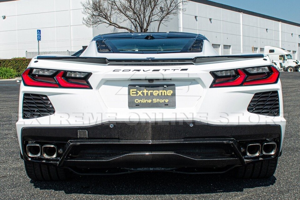 EOS CARBON FLASH AIR DESIGN LOW PROFILE REAR SPOILER WING FOR CORVETTE ...