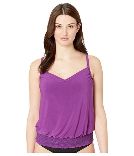 Magicsuit Solid Justina Tankini Top DD-Cups Purple/Violet L33555 Womens ...