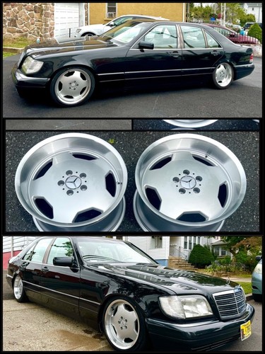 MERCEDES MONOBLOCK 17 INCH RIMS WHEELS SET4 NEW DEEP DISH FITS S500 140 ...