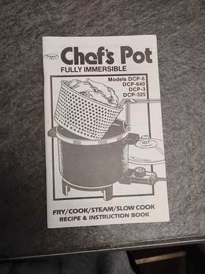 Vtg Dazey Chef's Pot Fully Immersible Fryer DCP-6 DCP-3 Instruction ...