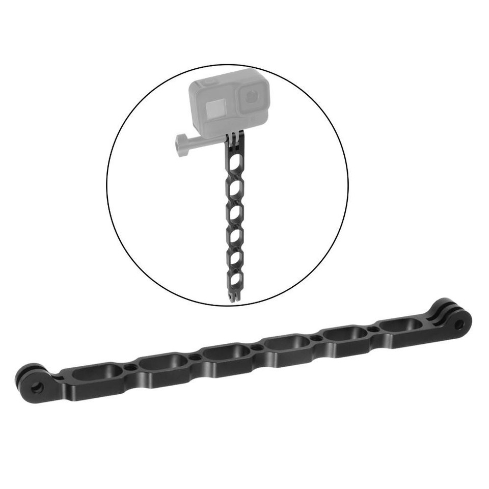 Angle Adjust Alloy Extension Rod Arm Mount Helmet For Gopro Max For ...