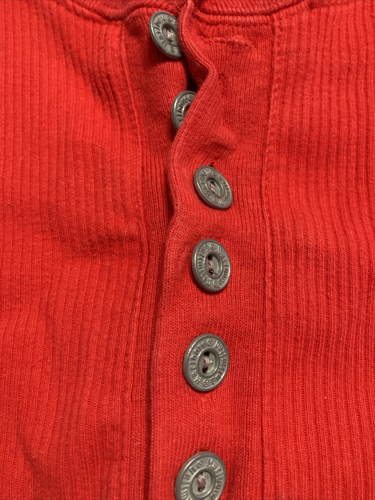 Marlboro Unlimited Red Thermal Henley Shirt Men's L L… - Gem