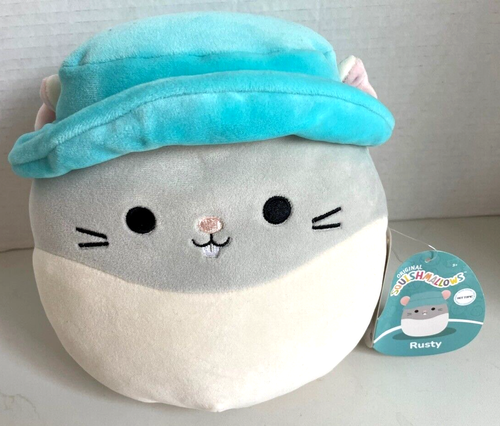Squishmallows Rusty the Rat Blue Bucket Hat 8" Hot Topic Exclusive NWT ...