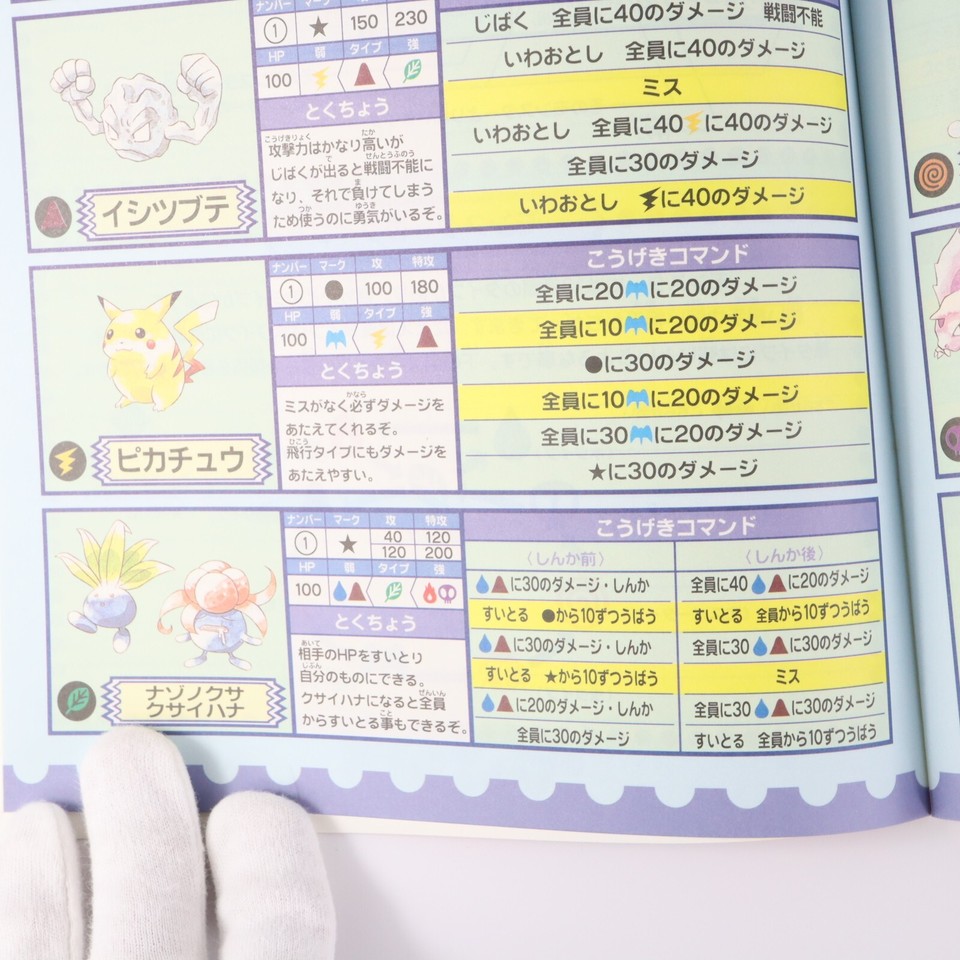 Pokemon Notebook Battle Pencil Guidebook 1990s Nintendo Rare Japanese ...