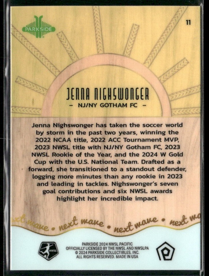 2024 PARKSIDE NWSL PACIFIC WOMEN'S SOCCER NEXT WAVE SP PARALLELS-PICK FROM LIST! | eBay