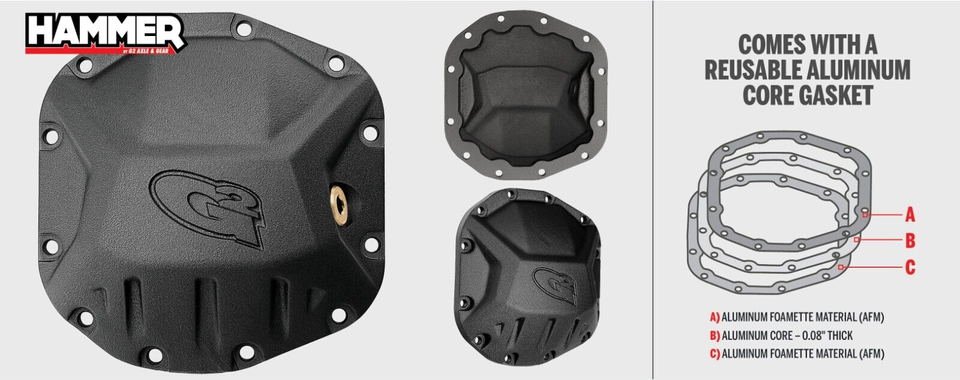 G2 Cast Iron Front & Rear Differential Covers for Jeep Wrangler JL | eBay
