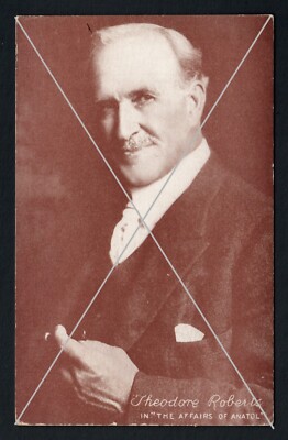 Theodore Roberts The Affairs of Anatol Arcade Card c 1920 s Postcard | eBay