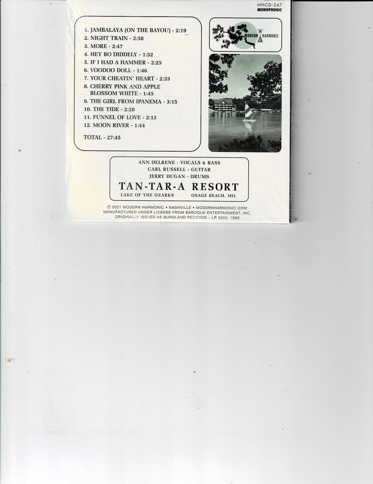 J ANN C TRIO - J ANN C TRIO AT TAN-TAR-A (CD 2021) NEW*12 TRACKS ...
