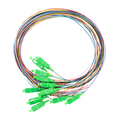 SC/APC 9/125 0.9mm Single-Mode Color-Coded Fiber Optic Pigtails Patch ...