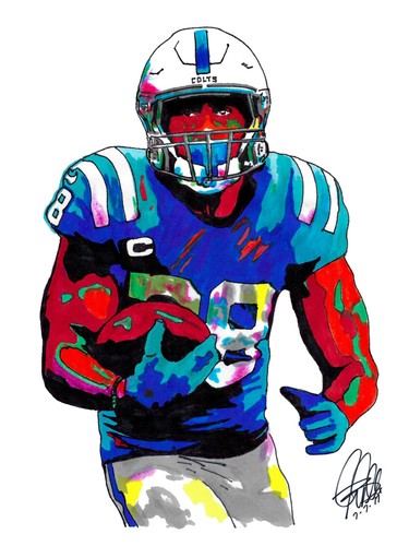 Jonathan Taylor Indianapolis Colts Football Sports Poster Print Wall ...