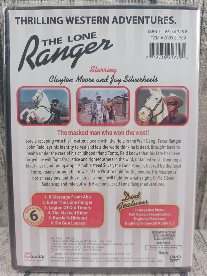The Lone Ranger (DVD, 2006) BRAND NEW FACTORY SEALED 🔥 779836217394 | eBay
