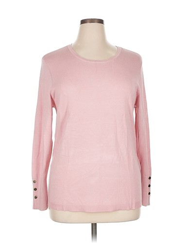 JM Collection Women Pink Long Sleeve T-Shirt XL | eBay