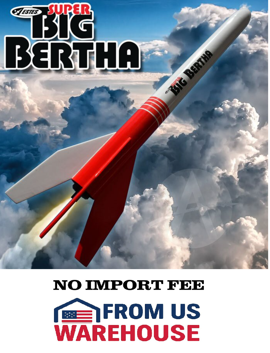 Apogee Rockets Super Big Bertha Skill Level 3 Model Rocket Kit – 36.7 ...