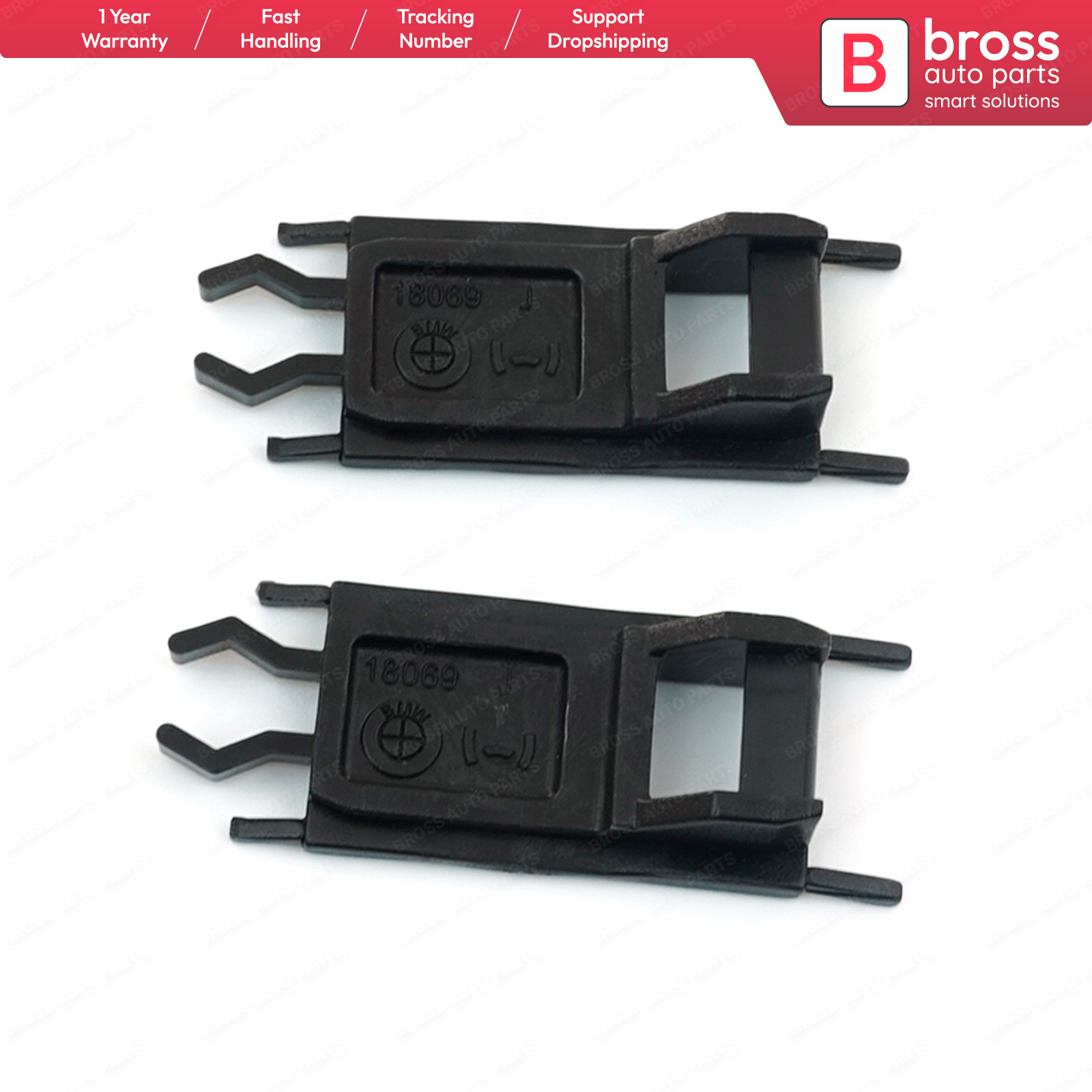 2 Pieces Sunroof Slider Rail Clips 54137134516 for BMW 3 5 X5 E36 E39 ...