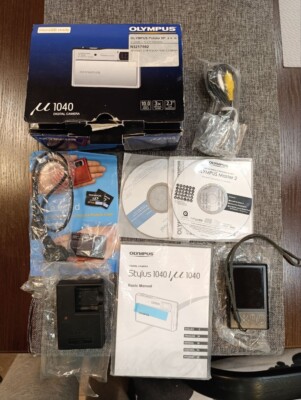 Olympus MJU 1040 10MP Digital Camera Black CCD Sensor Boxed Complete ...