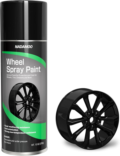 Gloss Black Aluminum Wheel Spray Paint - 13 Oz Aerosol for Car Rims ...